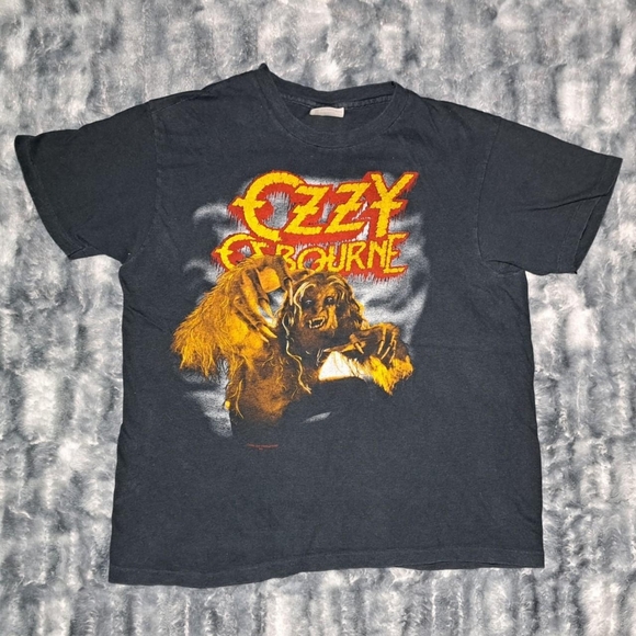 Hanes | Shirts | Vintage 984 Ozzy Osbourne Bark At The Moon Tour Shirt ...